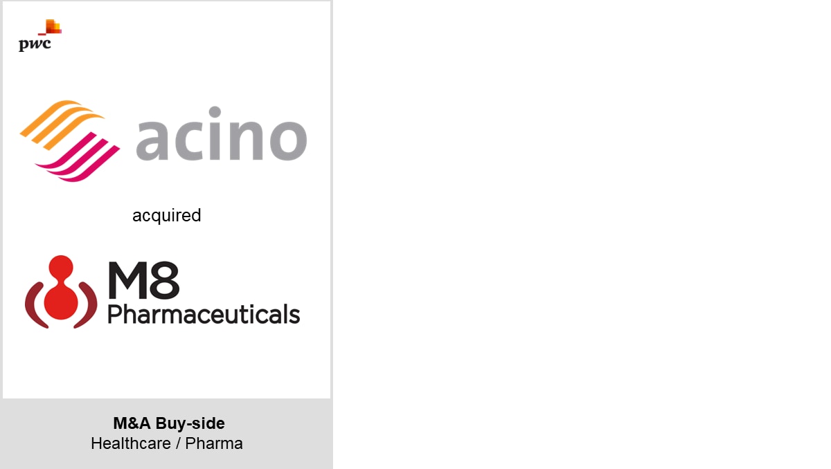 Acino to acquire M8 Pharmaceuticals | PwC Switzerland