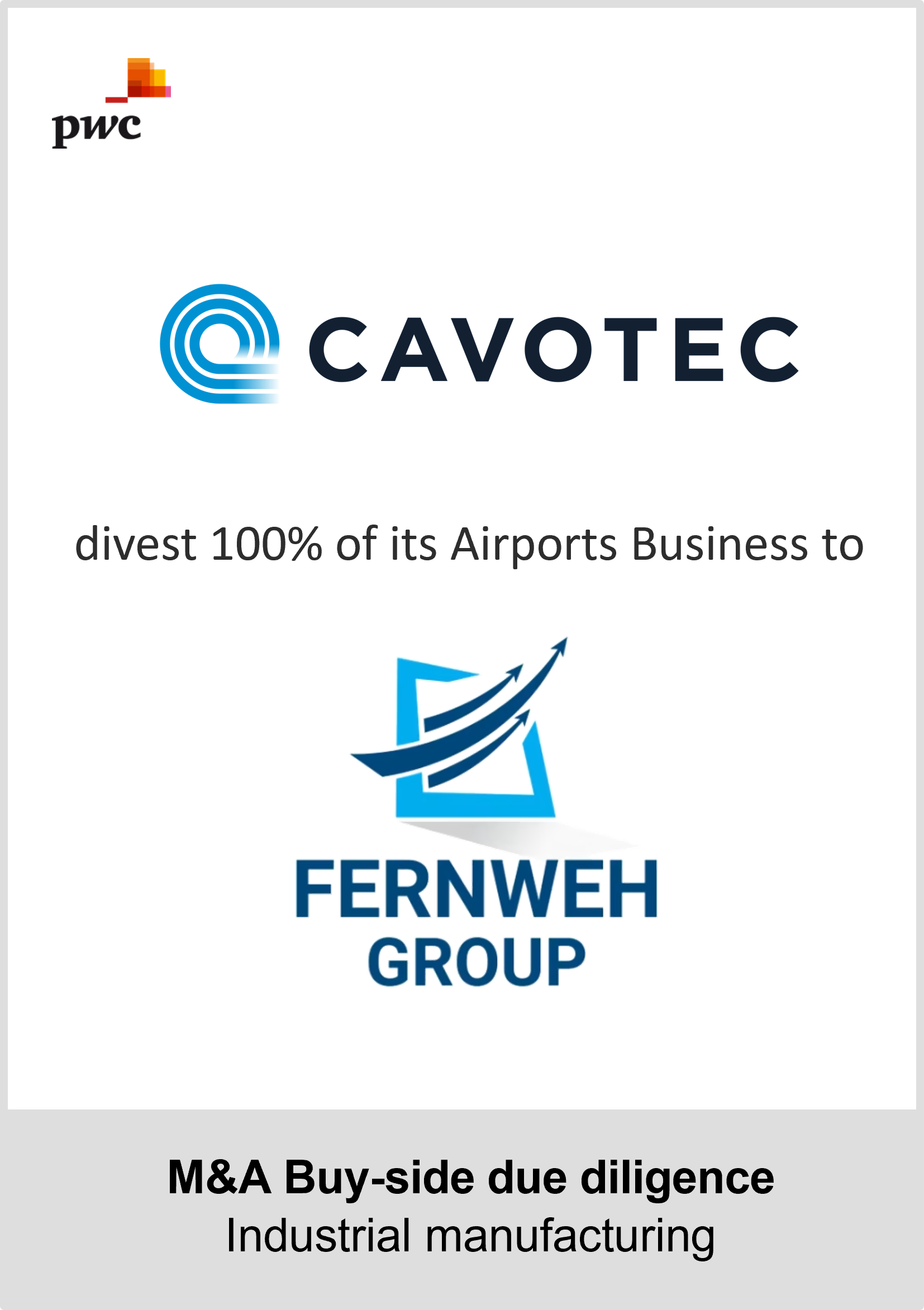 Successful Deals with PwC: Cavotec divests its Airport business to Fernweh Group | PwC Switzerland