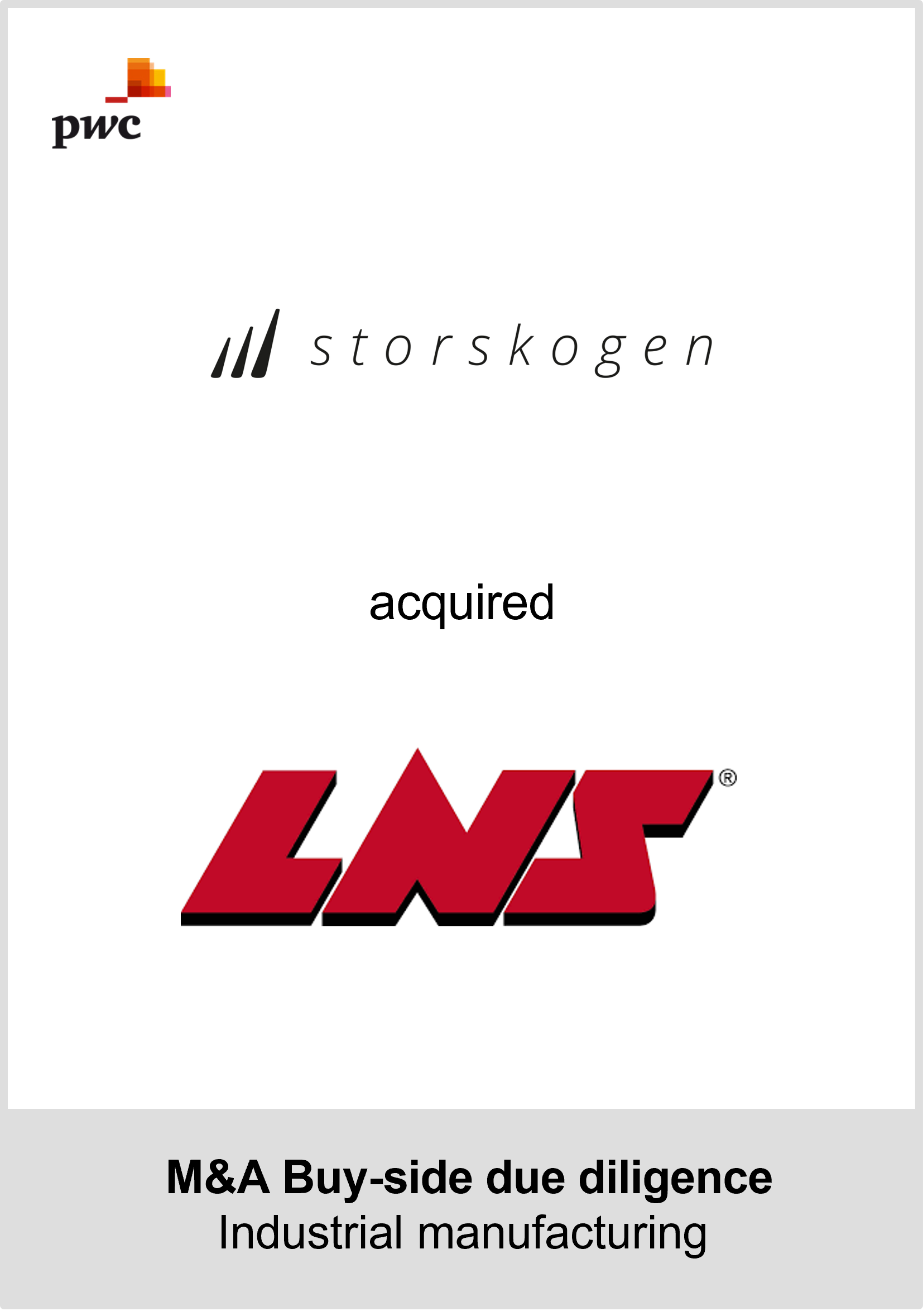 Successful Deals with PwC: Storskogen acquires automation company LNS ...