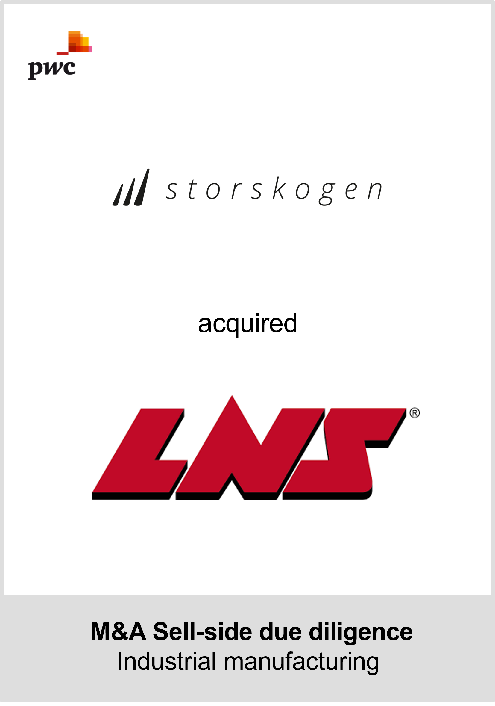 Successful Deals with PwC: Storskogen acquires automation company LNS ...