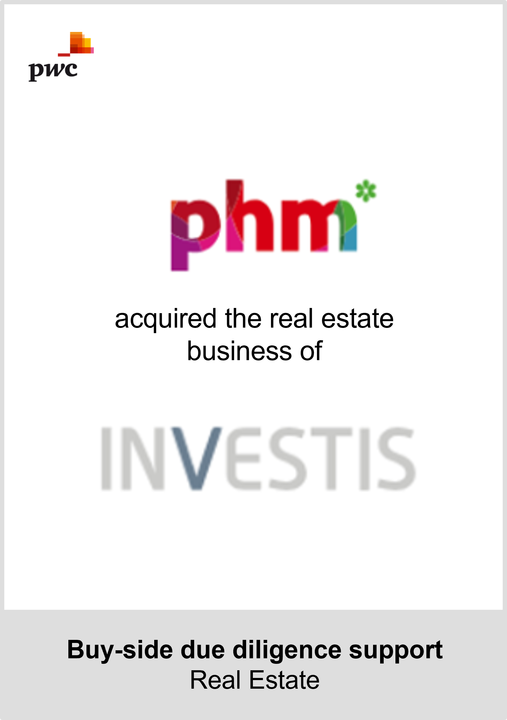 Successful Deals with PwC: PHM Group acquired the RE Services business ...