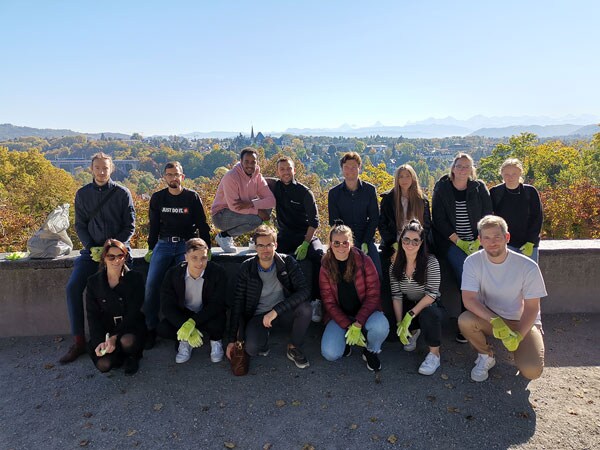 PwC interns clean up Bern at our Social Internship Day
